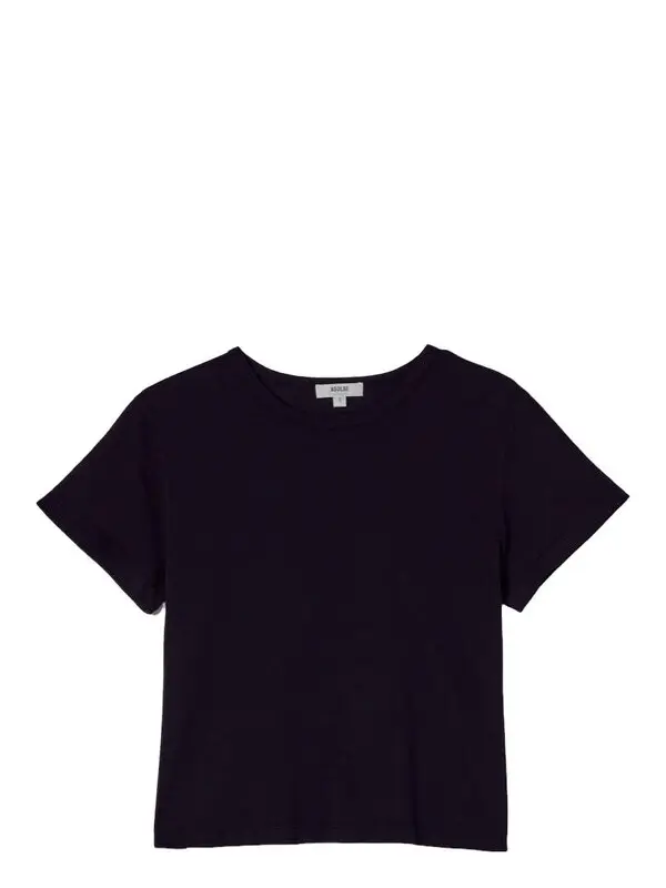AGOLDE Round Neck Short Sleeve Shirt - Black