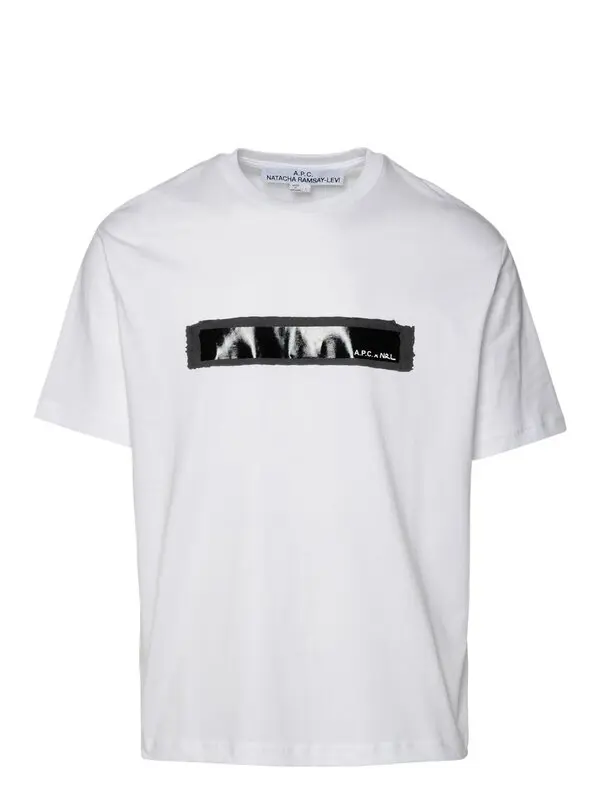 A.p.c. Logo Printed Crewneck T-shirt - White