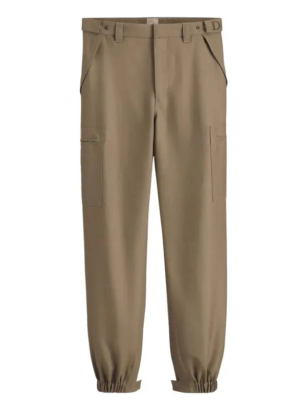 Dior Cargo Pants With Embroidery - Brown
