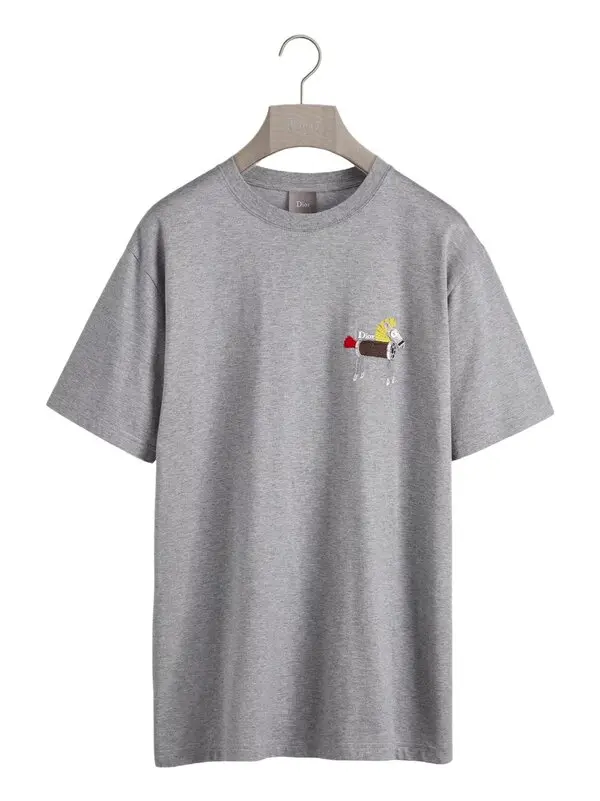 Dior T-shirt With Horse Embroidery, Relaxed Fit - Grey