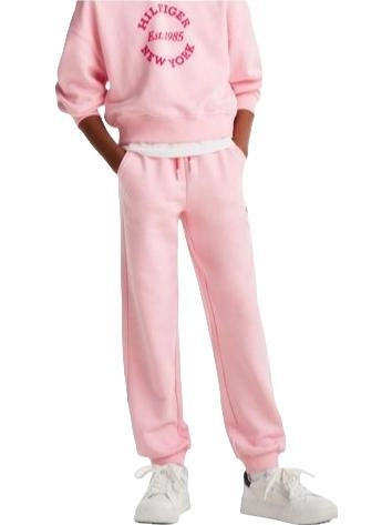 Tommy Hilfiger Elastic Waist Jogging Pants With Drawstring - Pink