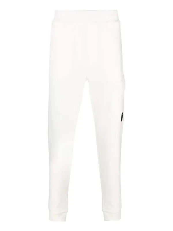 C.P. COMPANY Logo-plaque Cotton Track Pants - White