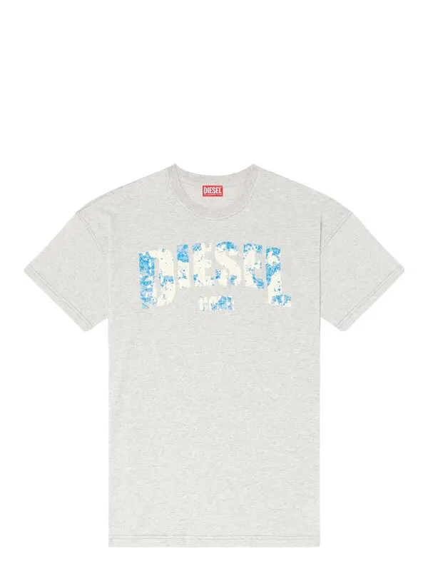 DIESEL® Logo-print Cotton T-shirt - Grey