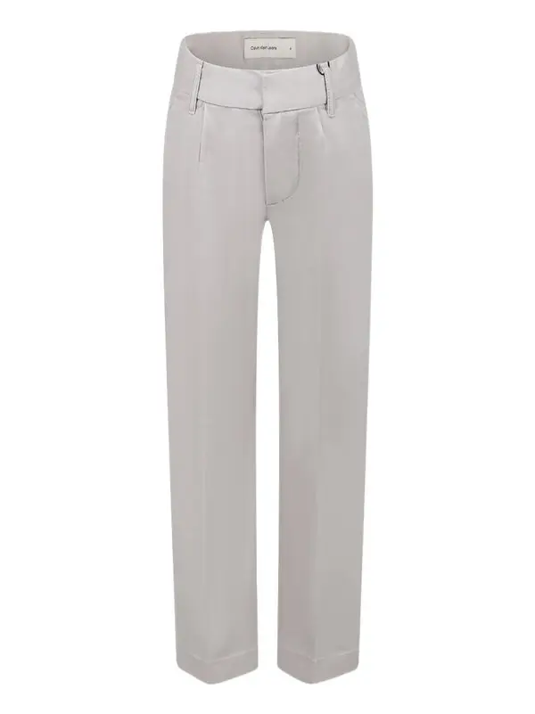 Calvin Klein Belt-loop Tailored Trousers - Beige