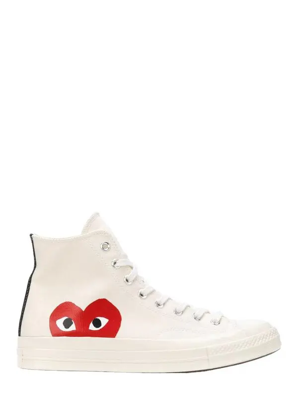 Play Comme Des Garcon Chuck Taylor High-top Sneakers - White