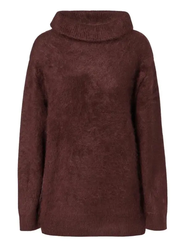 Dorothee Schumacher Fluffy Statement Wool And Cashmere-blend Sweater - Red
