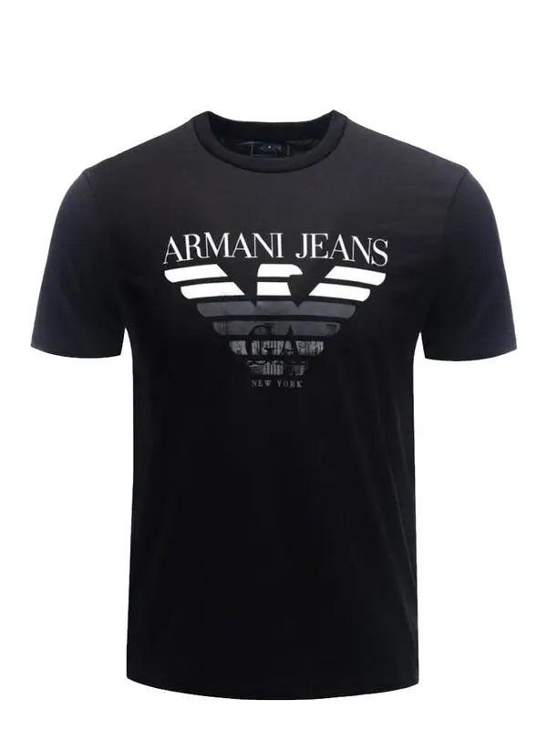 Emporio Armani Round-necked T-shirt - Black