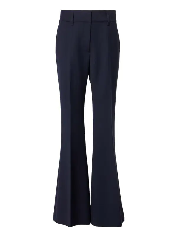 Gabriela Hearst Flared Trousers With Belt Loops - Black