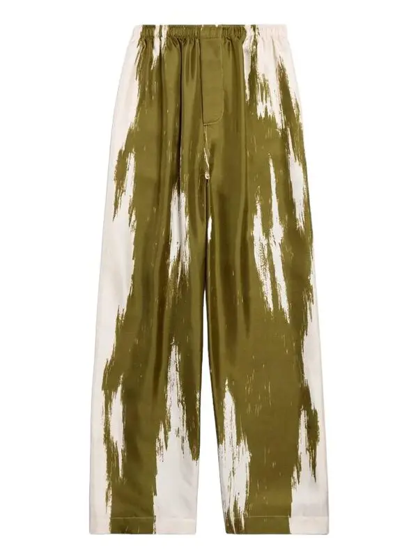 Balenciaga Brush Scratch Pyjama Pants - Khaki