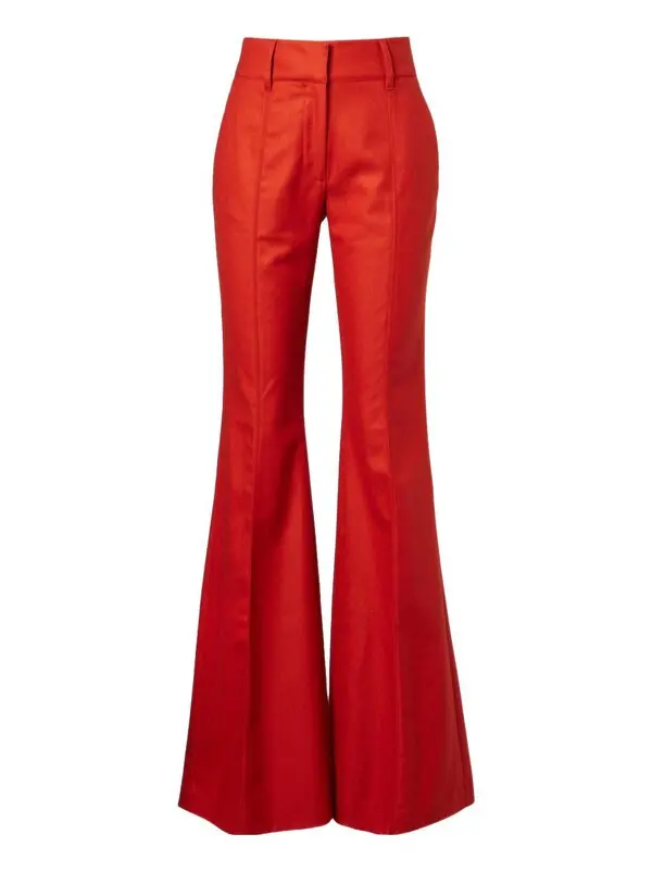 Gabriela Hearst Flared Trousers - Red