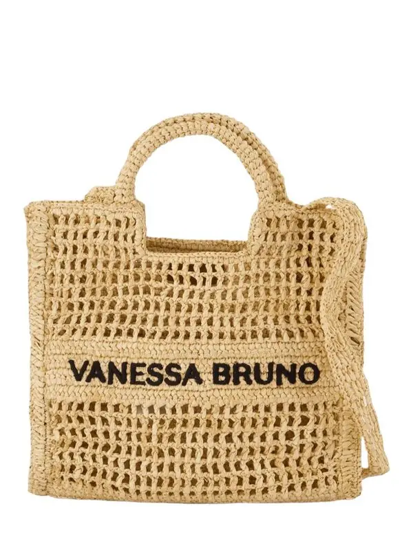 Vanessa Bruno Woven Basket Bag - Nude