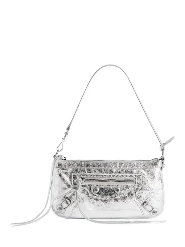 Balenciaga Le City Pouch On Strap - Silver