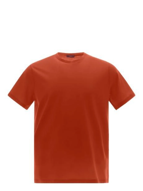 Herno Round Neck Short Sleeve T-shirt - Red
