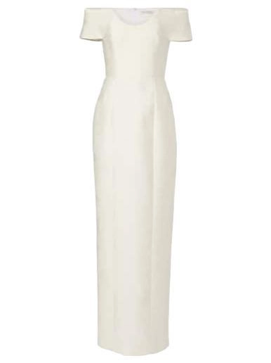 EMILIA WICKSTEAD Aislinn Floral Cloque Gown - White
