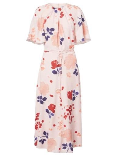 Erdem Floral Print Shirt Dress - Pink