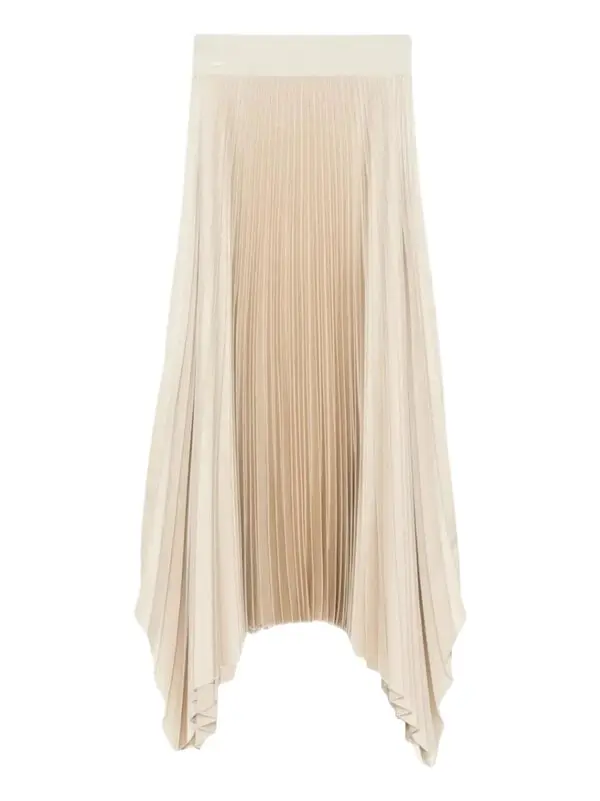 JOSEPH Ade Pleated Midi Skirt - Beige