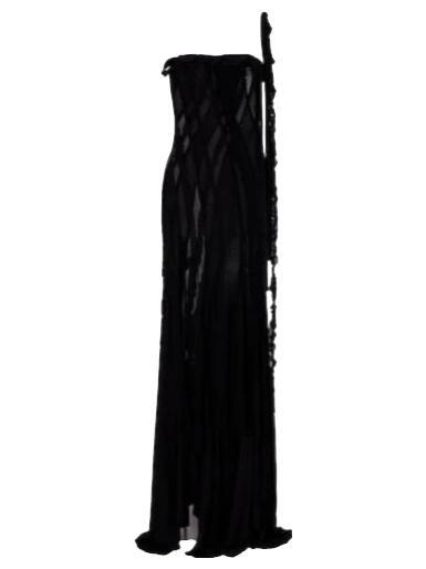 Blumarine One-shoulder Draped Gown - Black