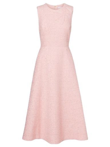 Carolina Herrera Bow Detail Midi Dress - Pink