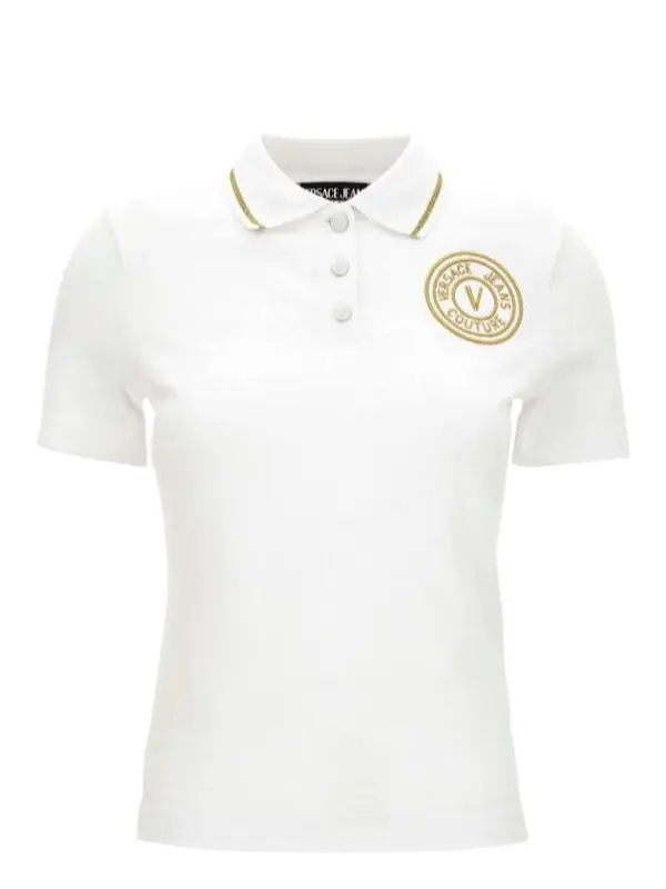 Versace Short-sleeved Polo Shirt - White