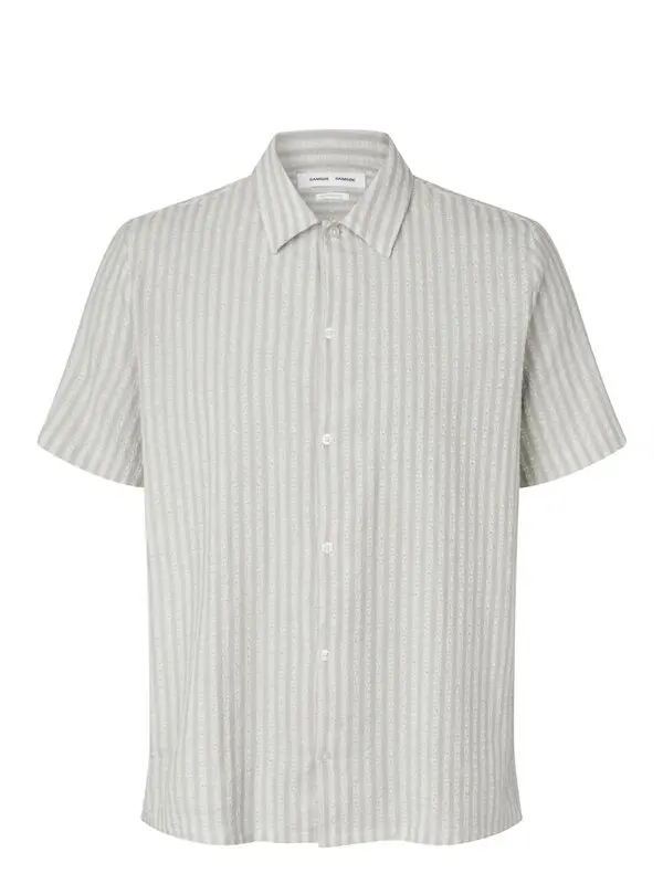 SAMSOE SAMSOE Striped Shirt - White