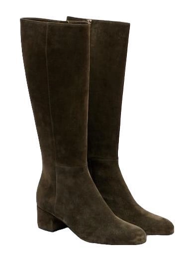 GIANVITO ROSSI Suede Knee-high Boots - Black