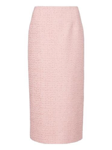 Carolina Herrera Tweed Pencil Skirt - Pink