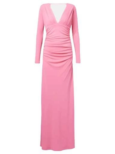 Carolina Herrera Ruched Jersey Gown - Pink