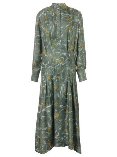 Altuzarra Felicia Studded Silk Maxi Dress - Green