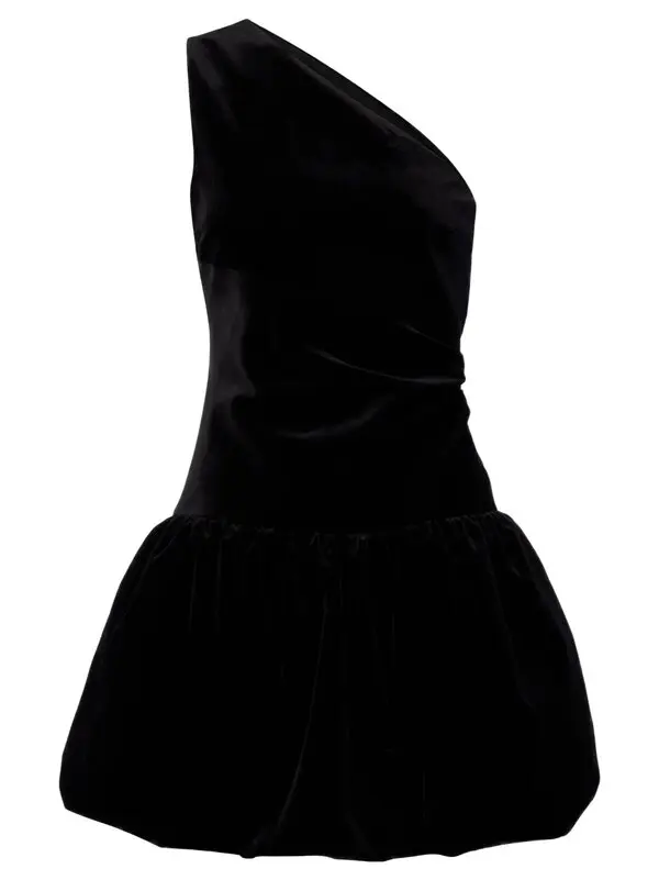 PATOU One-shoulder Mini Dress - Black