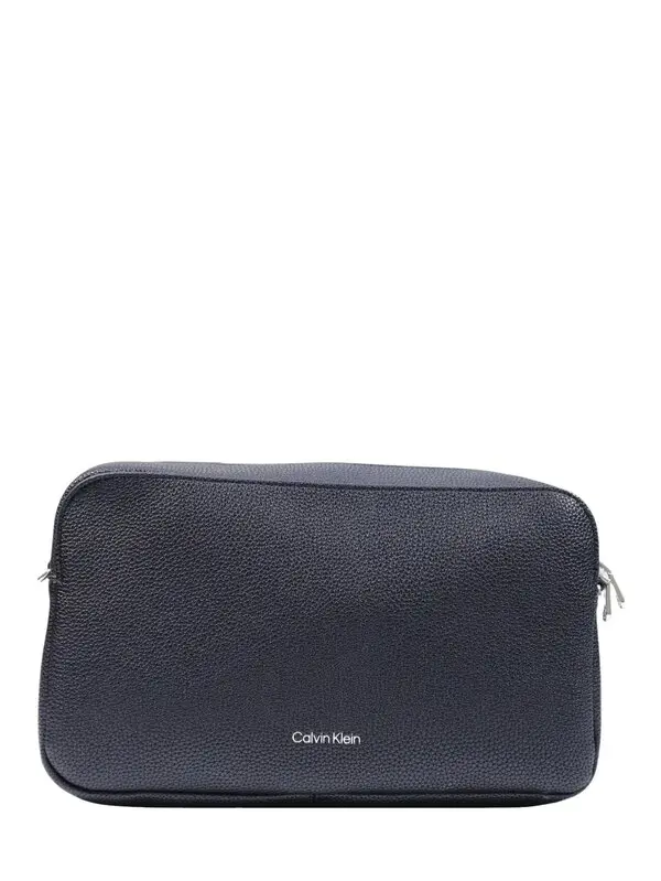 Calvin Klein Zippered Shoulder Bag - Black
