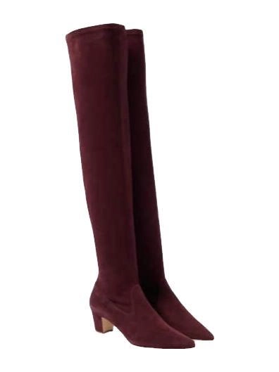 Manolo Blahnik Lupasca Suede Over-the-knee Boots - Brown