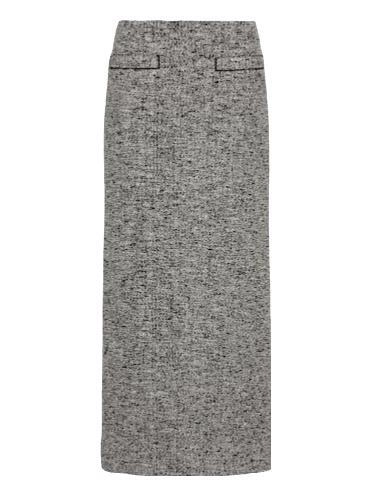 Oscar De La Renta Cotton-blend Bouclé Pencil Skirt - Gray