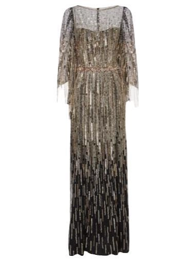 Jenny Packham Rhapsody Sequined Gown - Multicolor