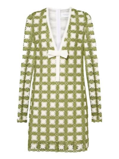 Giambattista Valli Open-knit Minidress - Green