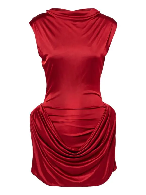 Magda Butrym Draped Minidress - Red