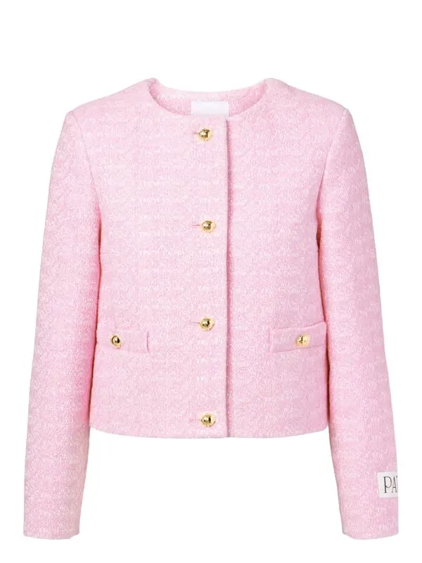 PATOU Textured Button-down Jacket - Pink
