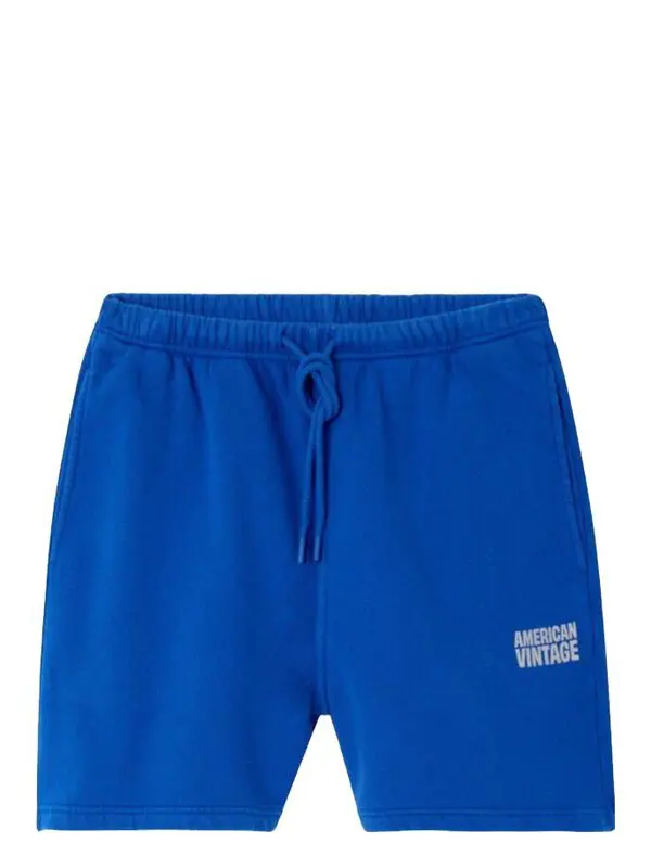 American Vintage Plizzy Athletic Shorts - Blue