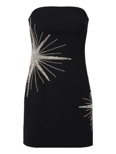 Rebecca Vallance Estella Embellished Mini Dress - Black
