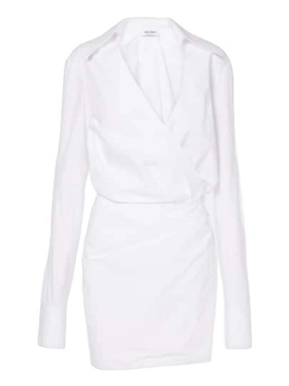 Attico Cotton Mini Dress - White