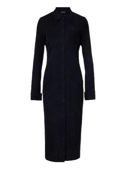 Stouls Becky Suede Shirtdress - Black