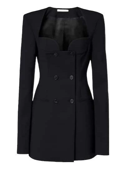NENSI DOJAKA Double-breasted Blazer Dress - Black