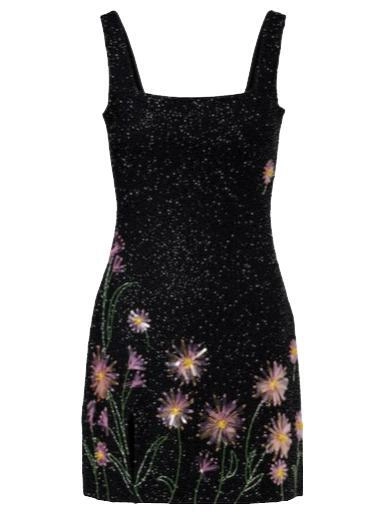 Staud Le Sable Beaded Minidress - Black