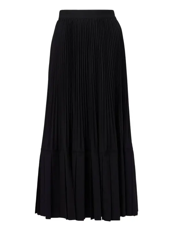 Junya Watanabe Pleated Skirt With Buckle Detailing - Black