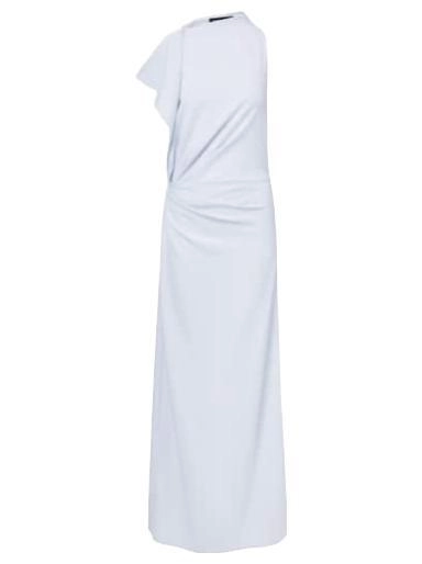 Proenza Schouler Devyn Crepe Draped Maxi Dress - White