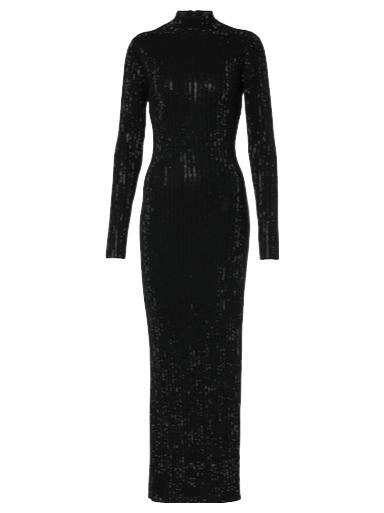 David Koma Embellished Knitted Midi Dress - Black