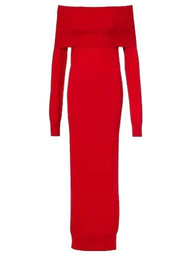 Stella McCartney Virgin Wool Maxi Dress - Red