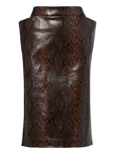 Stella McCartney Snake-effect Midi Skirt - Black