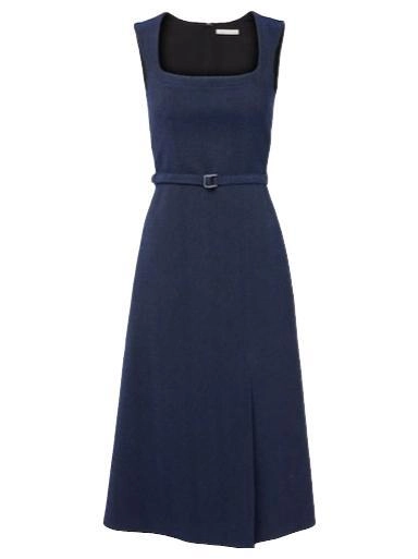 EMILIA WICKSTEAD Pinah Cotton-blend Bouclé Midi Dress - Blue