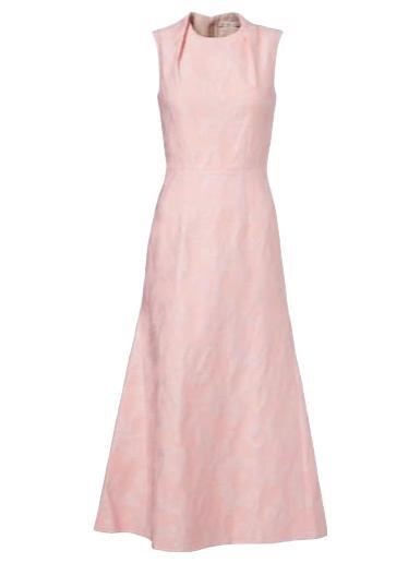EMILIA WICKSTEAD Kissa Jacquard Midi Dress - Pink