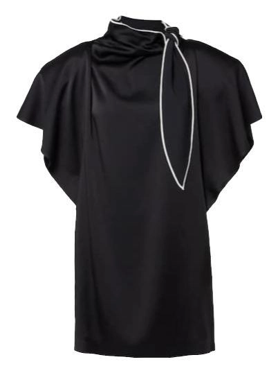 Stella McCartney Draped Minidress - Black